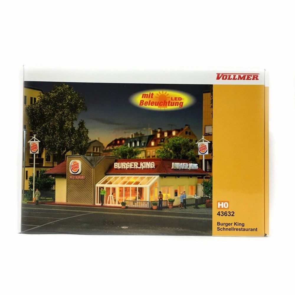 Vollmer 43632 HO比例 Burger King 餐廳完成品, 興趣及遊戲, 玩具 & 遊戲類 - Carousell
