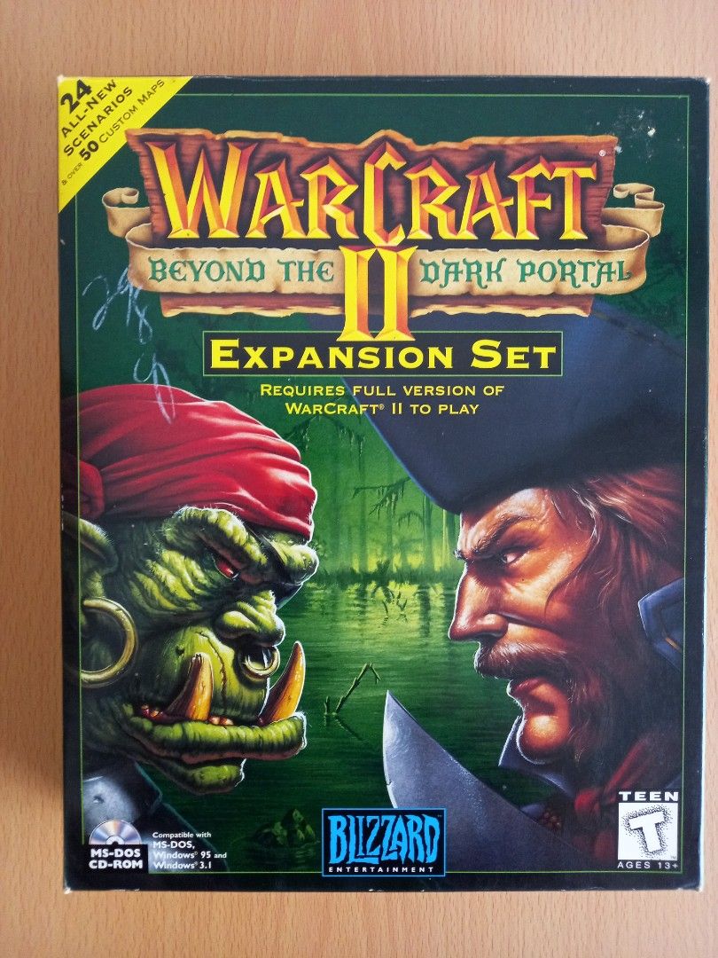 WarCraft II Beyond the Dark Portal Expansion Big Box PC Vintage, Video ...