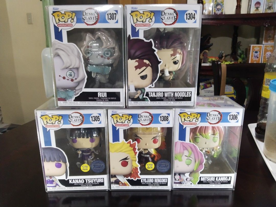 Wave 2 Demon slayer Funko pop - Kyojiro Rengoku GITD, Mitsuri, Tanjiro ...