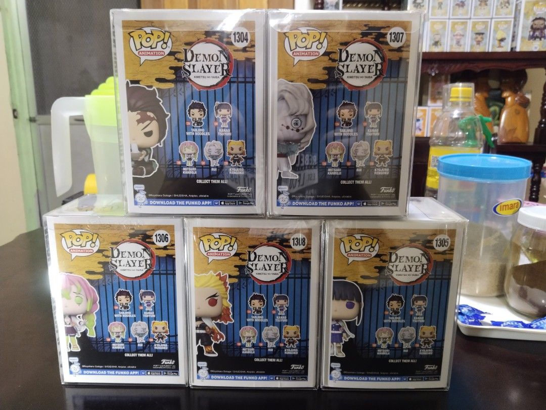 Wave 2 Demon slayer Funko pop - Kyojiro Rengoku GITD, Mitsuri, Tanjiro ...