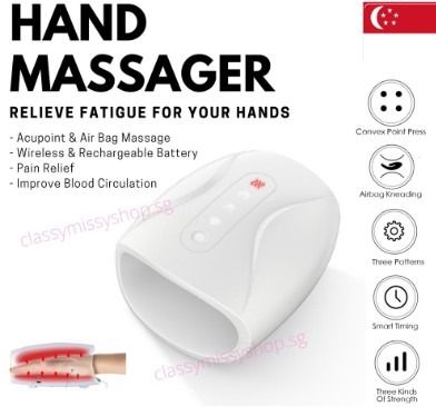 Wireless Hand Massager - Finger, Palm, Relieve Fatigue and Numbness ...