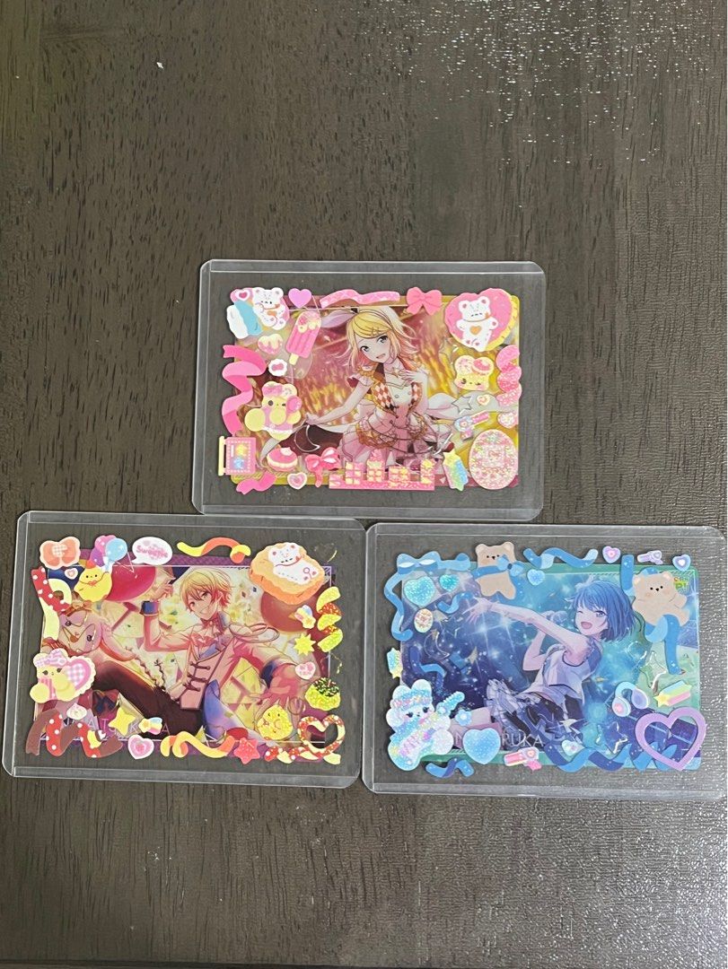 wts pjsekai cards with decorated toploaders, Hobbies & Toys, Stationery ...