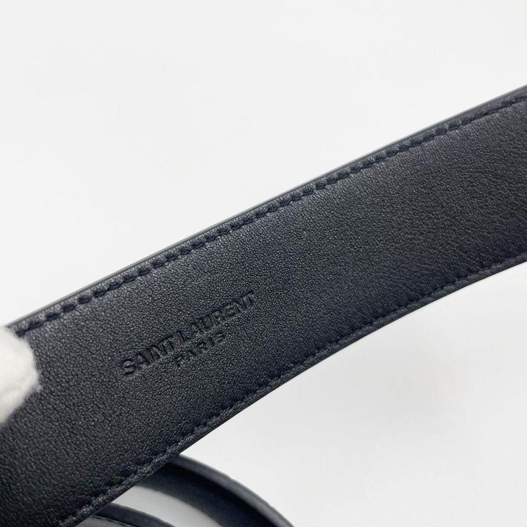 YSL Crocodile Embossed Belt, Women's Fashion, Watches & Accessories ...