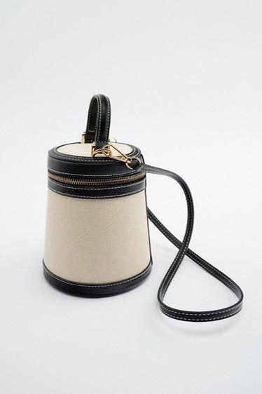 Zara Contrast Crossbody Bucket Bag, Women's Fashion, Bags & Wallets ...