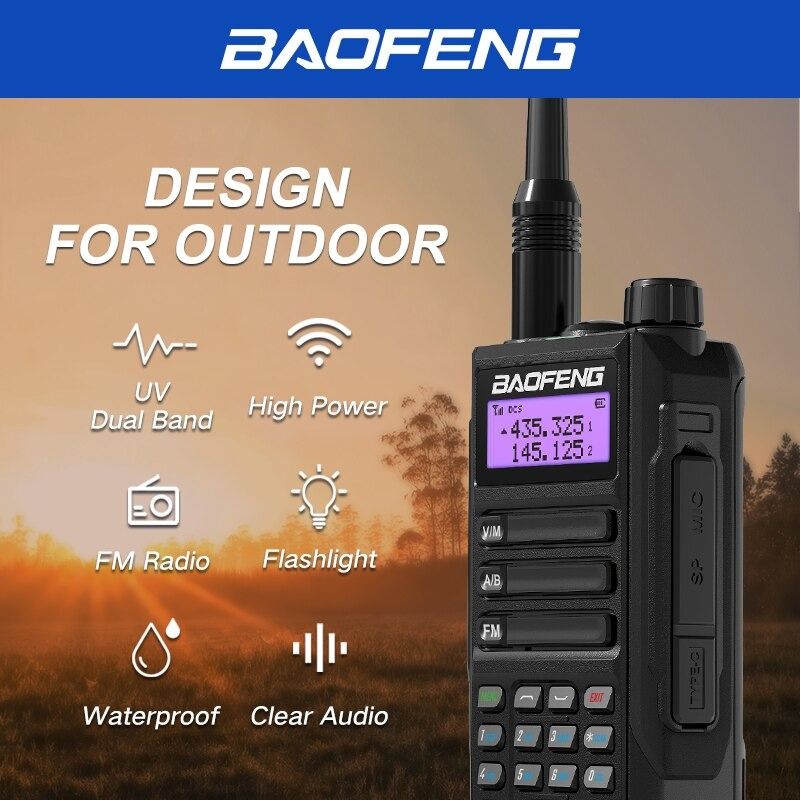 2023 Baofeng UV-16 MAX V2 Professional 10W Upgraded Of UV-5R UV-10R Walkie Talkie IP68 ...