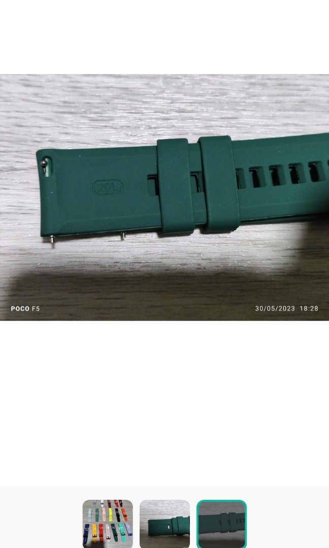 22mm watch strap soft silicon rubber hpb acxta Samsung galaxy watch 4-5 ...