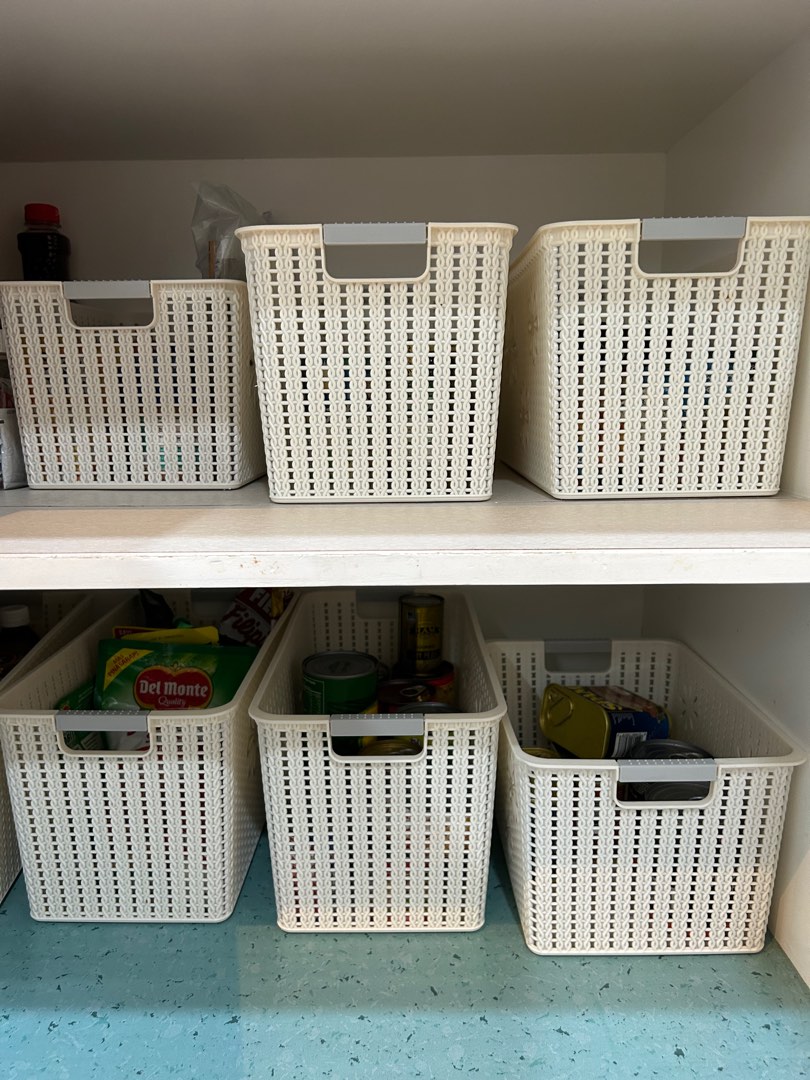 17 piece Assorted Size Storage Baskets on Carousell