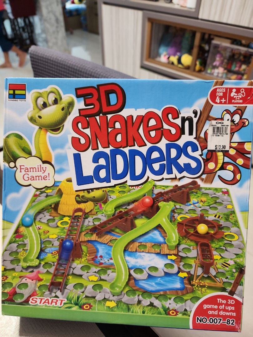 3d snakes n ladders, Hobbies & Toys, Toys & Games on Carousell