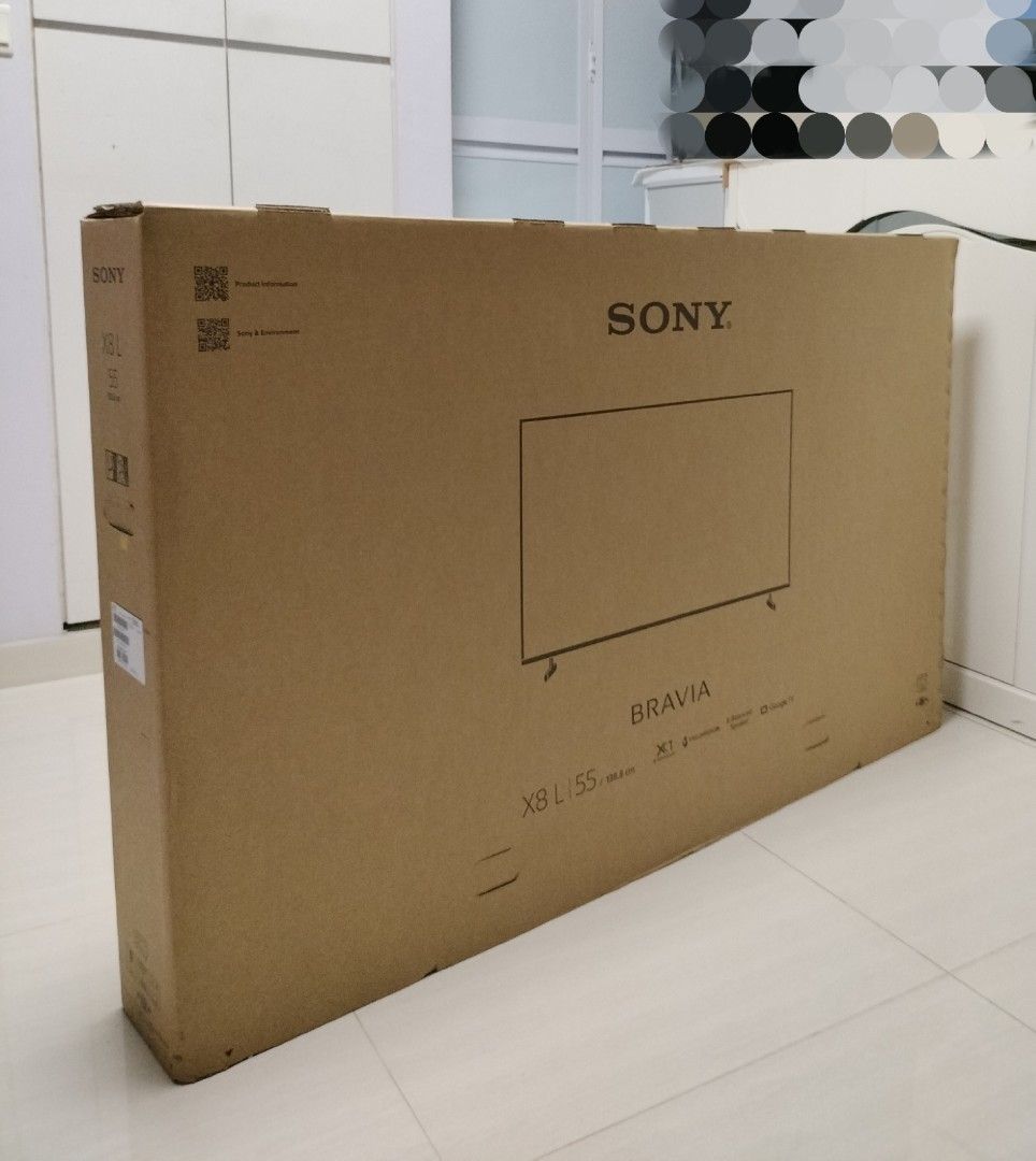 55 inch Sony TV Empty Box With Complete Set Of Styrofoam, TV & Home ...