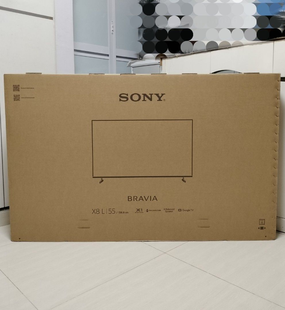 55 inch Sony TV Empty Box With Complete Set Of Styrofoam, TV & Home ...