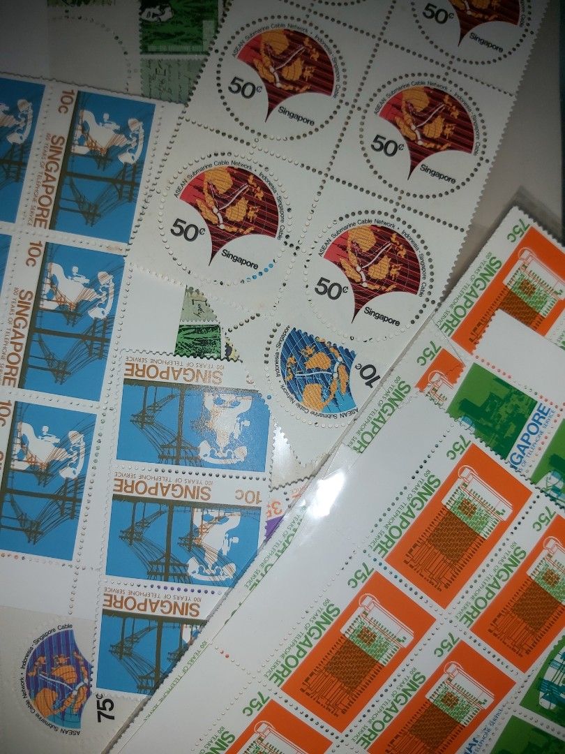 10%off Singapore postage stamp 1st local and 2nd local, Hobbies & Toys, Memorabilia ...