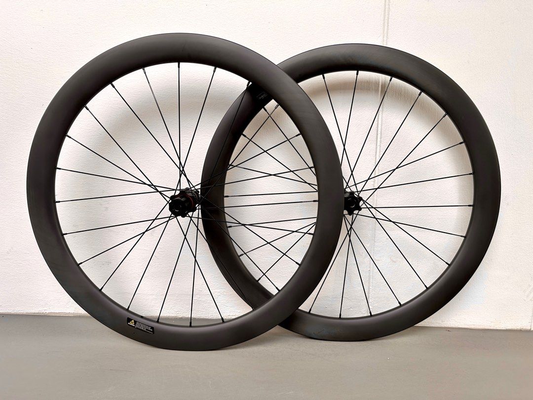 700c Carbon Fiber Road Bike Wheelset Disc Brake / Rim Brake, Sports ...