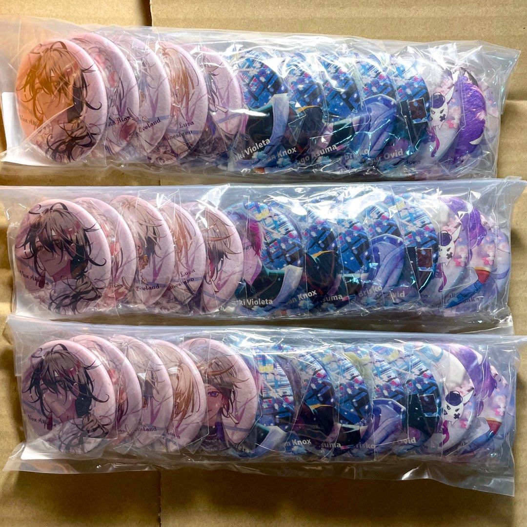 現貨 Luxiem Nijisanji EN Niji EN Virtual Liver 彩虹社 vtuber 櫻花 襟章 和紙襟章 代購 Mysta Rias Luca Kaneshiro ...