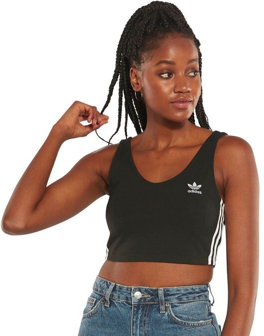 Adidas Originals Cropped Tank, Women's Fashion, Tops, Sleeveless on ...