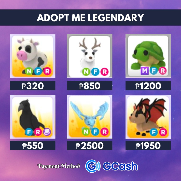 Adopt Me Legendary NFR / FR (PER PIECE) on Carousell