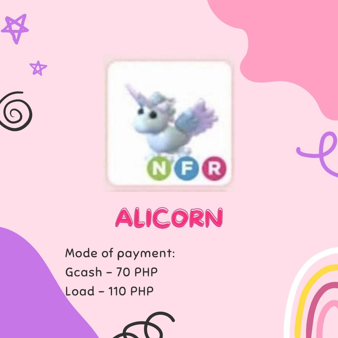 ADOPT ME NFR ALICORN (NEON FLY RIDE) on Carousell