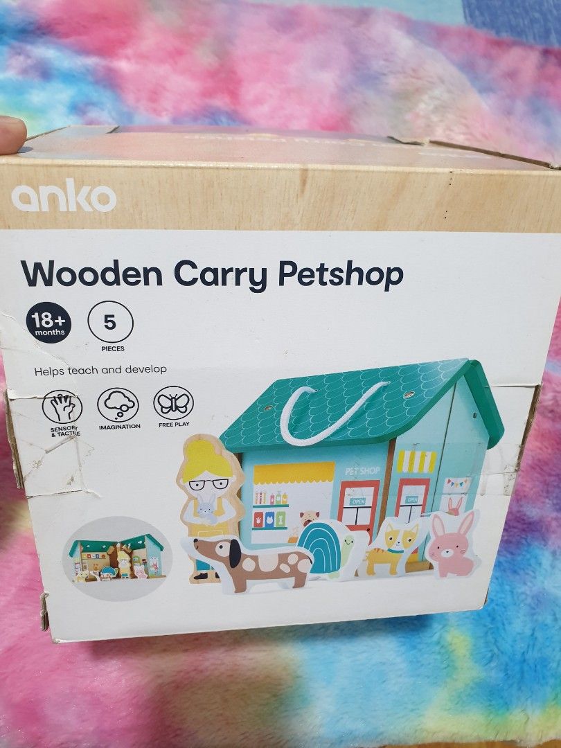 ANKO WOODEN CARRY PETSHOP PRELOVED, Hobbies & Toys, Toys & Games on ...