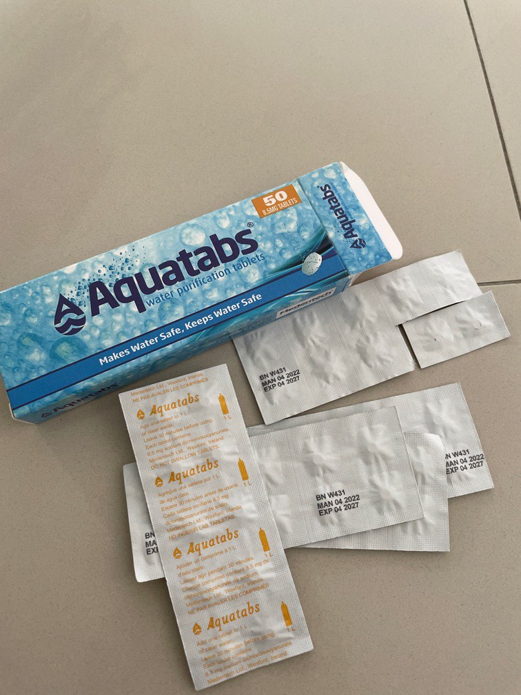 Aquatab water purification tablets, TV & Home Appliances, Kitchen ...