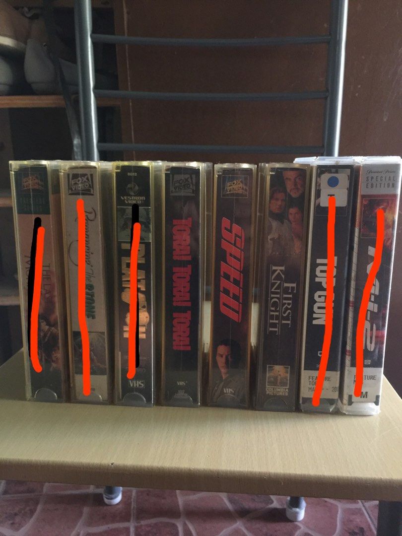 Assorted VHS tape, TV & Home Appliances, TV & Entertainment, Blu-Ray & Media Players on Carousell