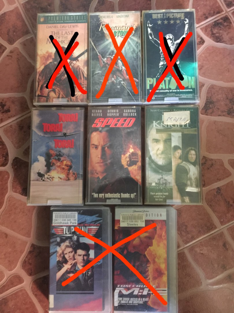 Assorted VHS tape, TV & Home Appliances, TV & Entertainment, Blu-Ray & Media Players on Carousell