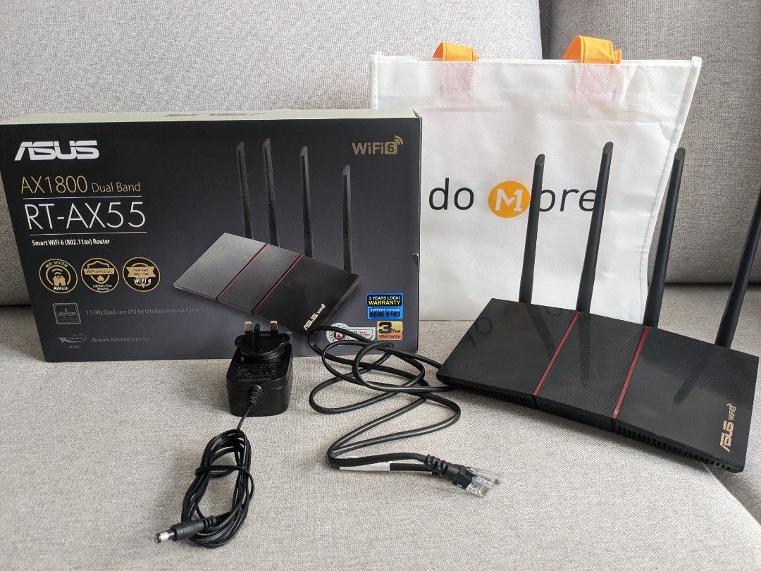 Asus RT-AX55 Router WiFi 6, Computers & Tech, Parts & Accessories ...