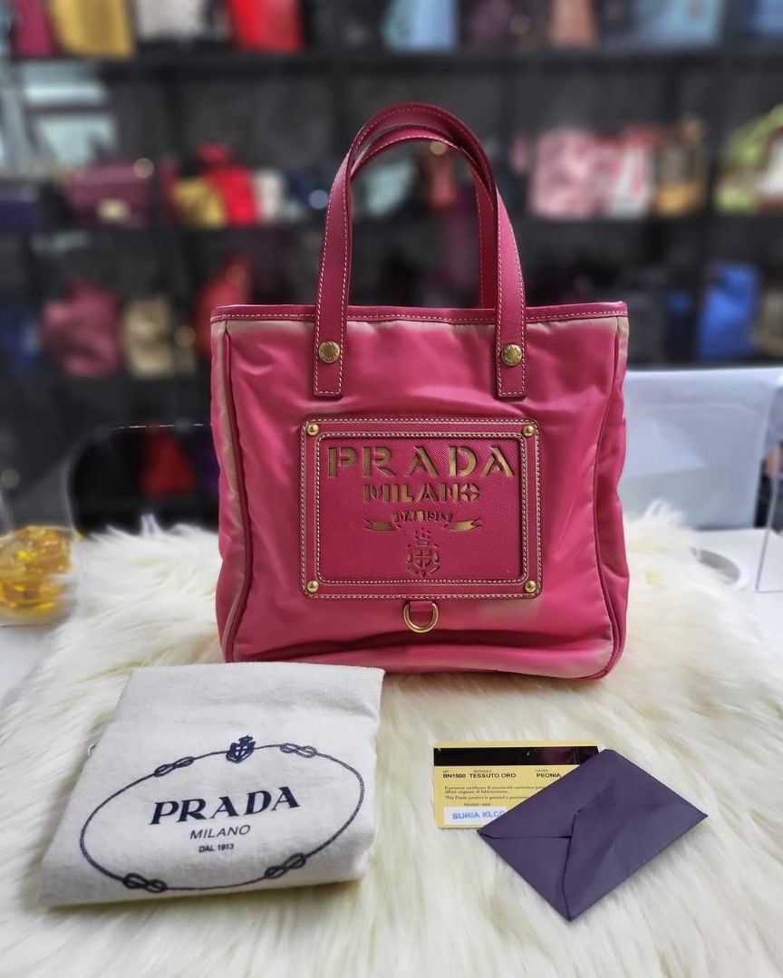 AUTH. PRADA MINI TOTE, Luxury, Bags & Wallets on Carousell