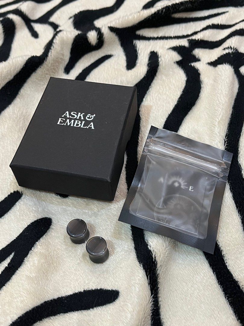 Authentic Ask & Embla Smoky Dragon’s Eye Plugs for 00G Stretched Ear ...