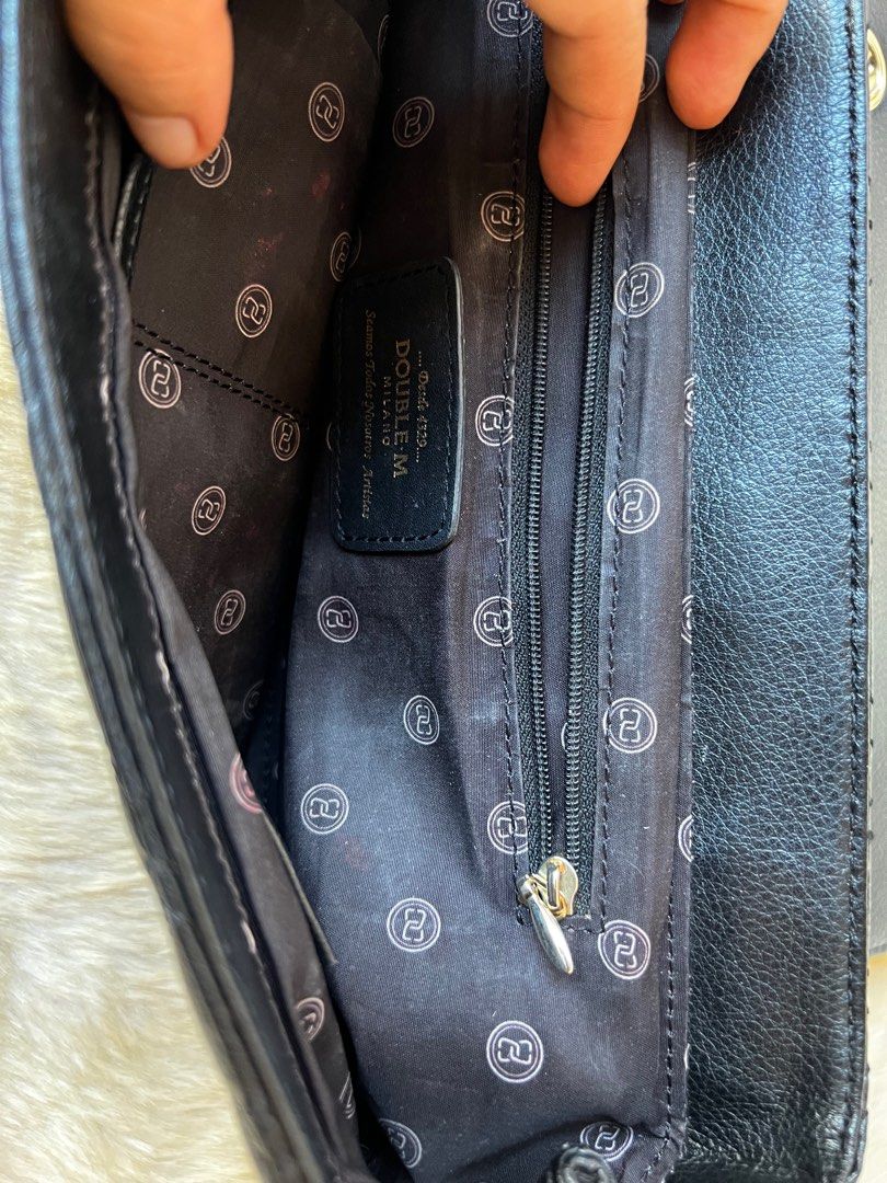 Authentic Double M Milano Convertible Shoulder and Sling Quilted ...