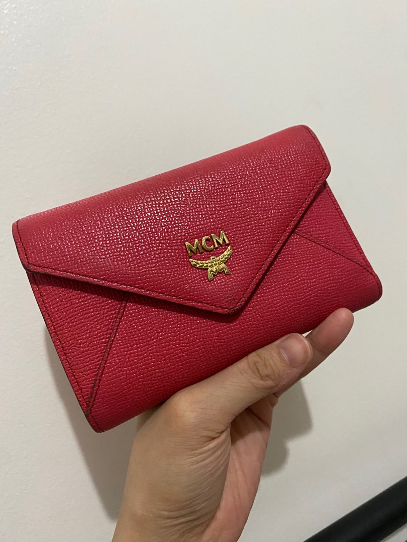 Authentic MCM Wallet Hot Pink on Carousell