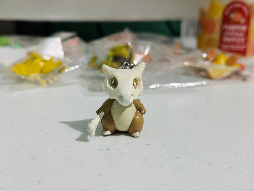 Authentic Pokemon Cubone Hard Figure Keychain Charm (Nintendo Markings ...