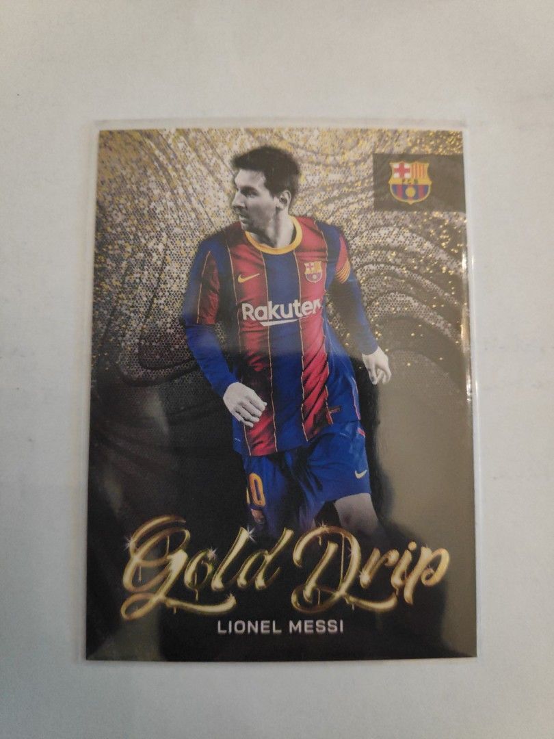 Barcelona Gold Drip Lionel Messi Soccer Card Rare, Hobbies & Toys, Toys ...