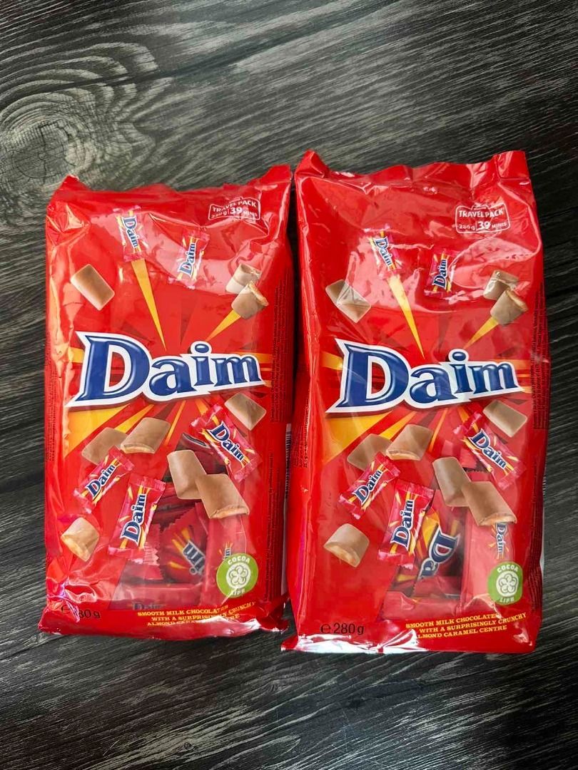 BEST SELLER! Daim Chocolate Travel Pack 280g (Made in Sweden), Food & Drinks, Other Food ...