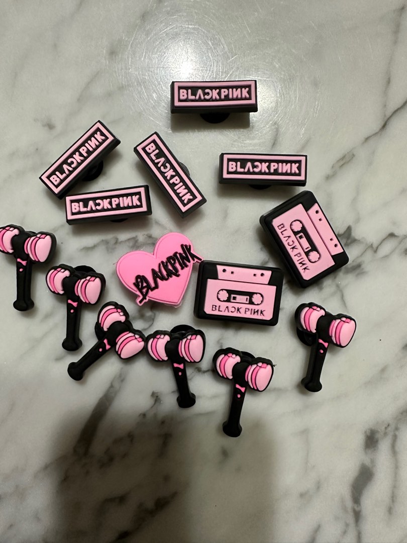 BLACKPINK CROCS JIBBITZ, Women's Fashion, Footwear, Flipflops and ...