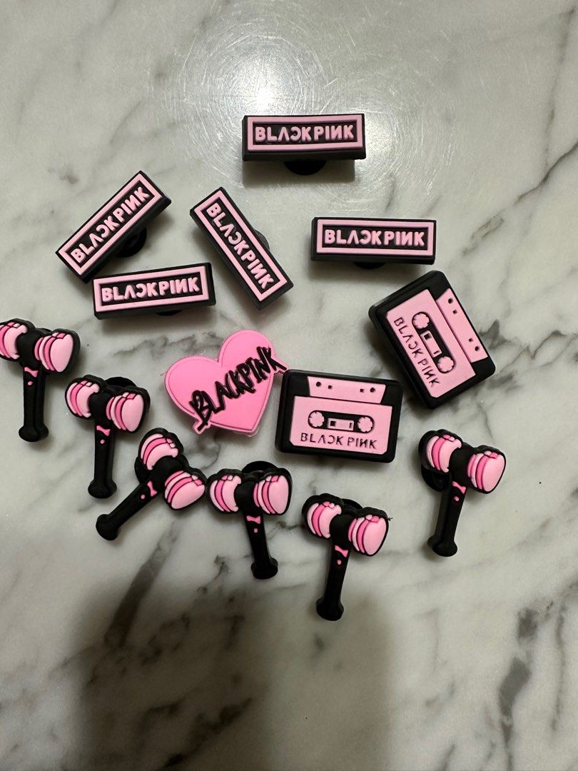 BLACKPINK CROCS JIBBITZ, Women's Fashion, Footwear, Flipflops and ...