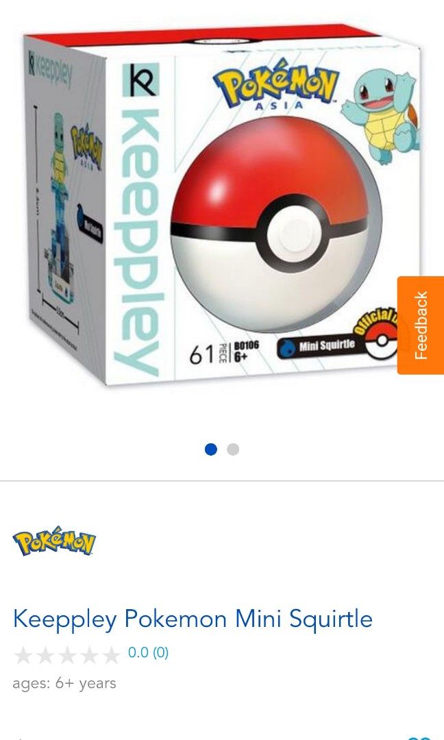 BNIB Pokemon Keeppley Mini Squirtle, Hobbies & Toys, Toys & Games on ...