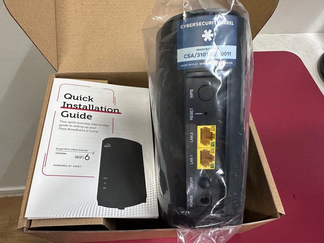 BNIB Singtel Wifi 6 Mesh Router, Computers & Tech, Parts & Accessories ...