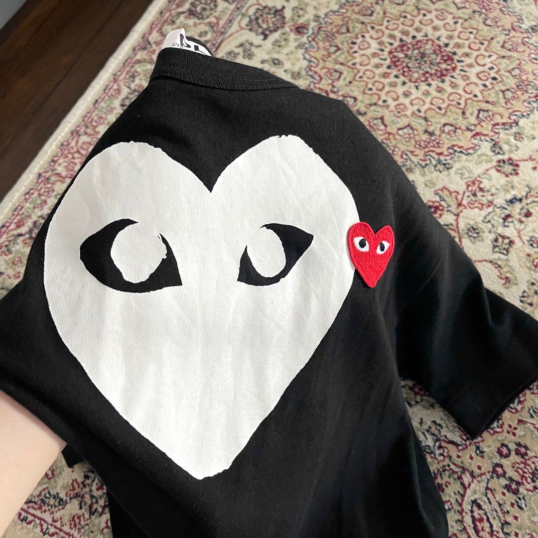 Authentic CDG / Comme Des Garcons PLAY T-shirt - White Heart, Men's ...