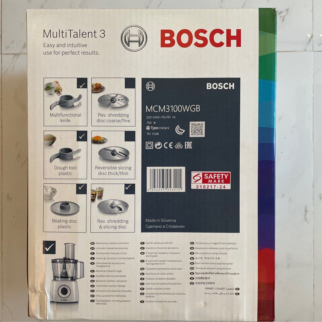 Bosch Multi Talent 3, TV & Home Appliances, Kitchen Appliances, Juicers ...
