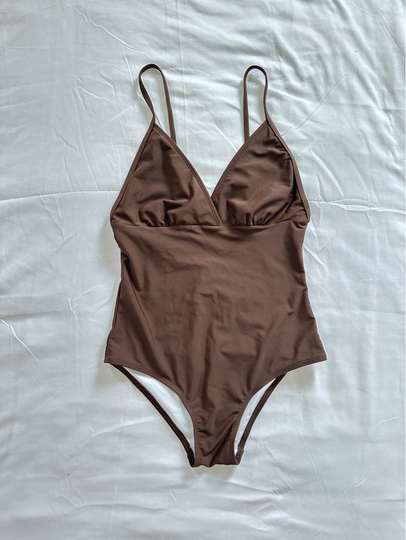 Brown Swimsuit on Carousell