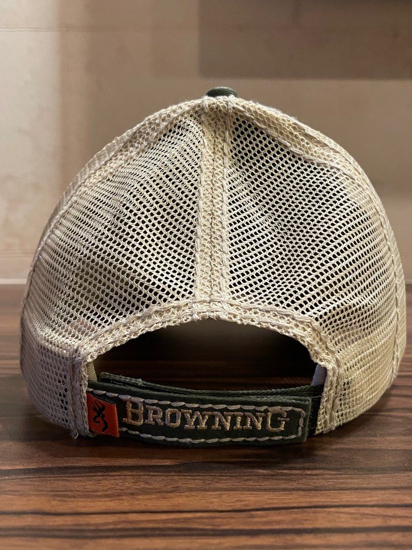 Browning Distressed Mesh Trucker Cap, Men's Fashion, Watches ...