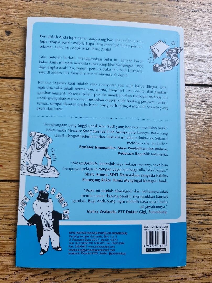 Buku GRANDMASTER "Memory fun everyday" Yudi Lesmana, Buku & Alat Tulis ...