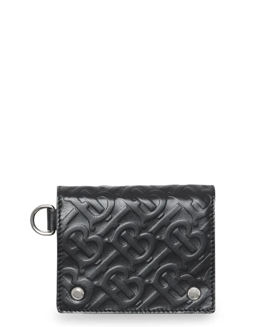 Burberry Monogram Embossed Leather Trifold Wallet, Men's Fashion ...