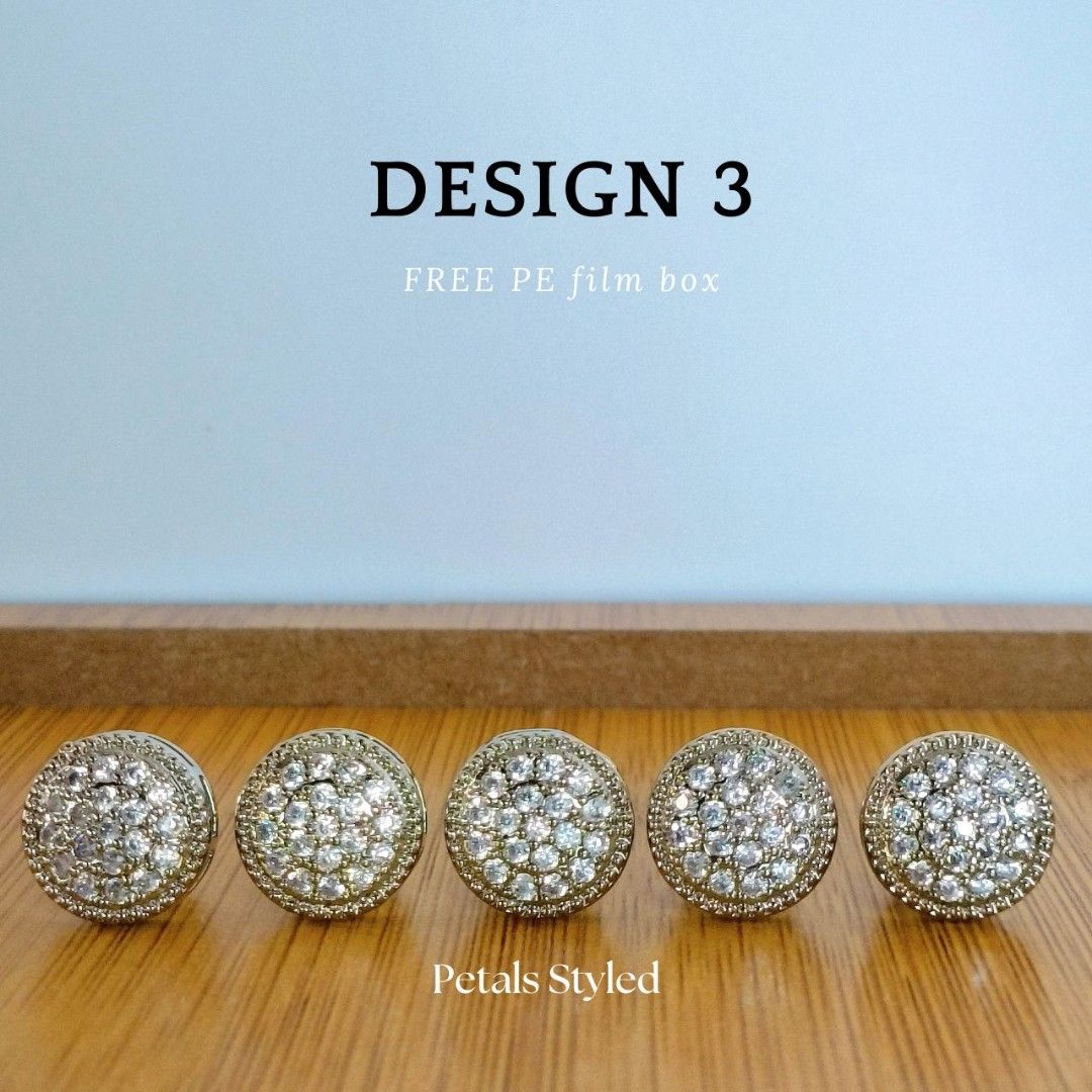 Butang Baju Melayu Premium Set, Men's Fashion, Muslim Wear, Accessories ...