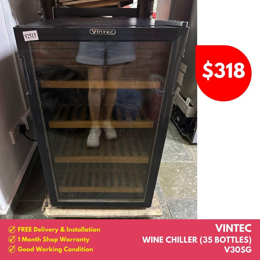 BUY NOW! VINTEC Wine Chiller (35 bottles)_V30SG (92513), TV & Home ...