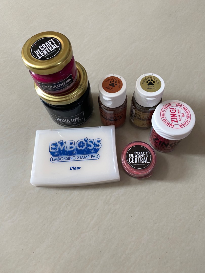 Calligraphy ink, embossing materials, Hobbies & Toys, Stationary ...