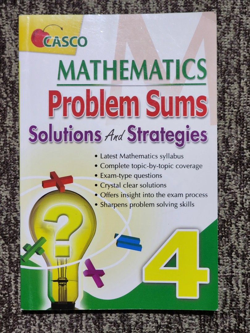 Casco Mathematics Problem Sums Solutions And Strategies Primary 4 ...