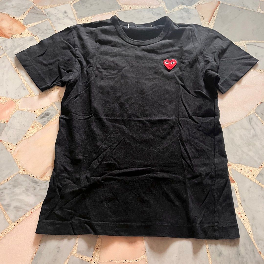 CDG Play Tee, Women's Fashion, Tops, Shirts on Carousell