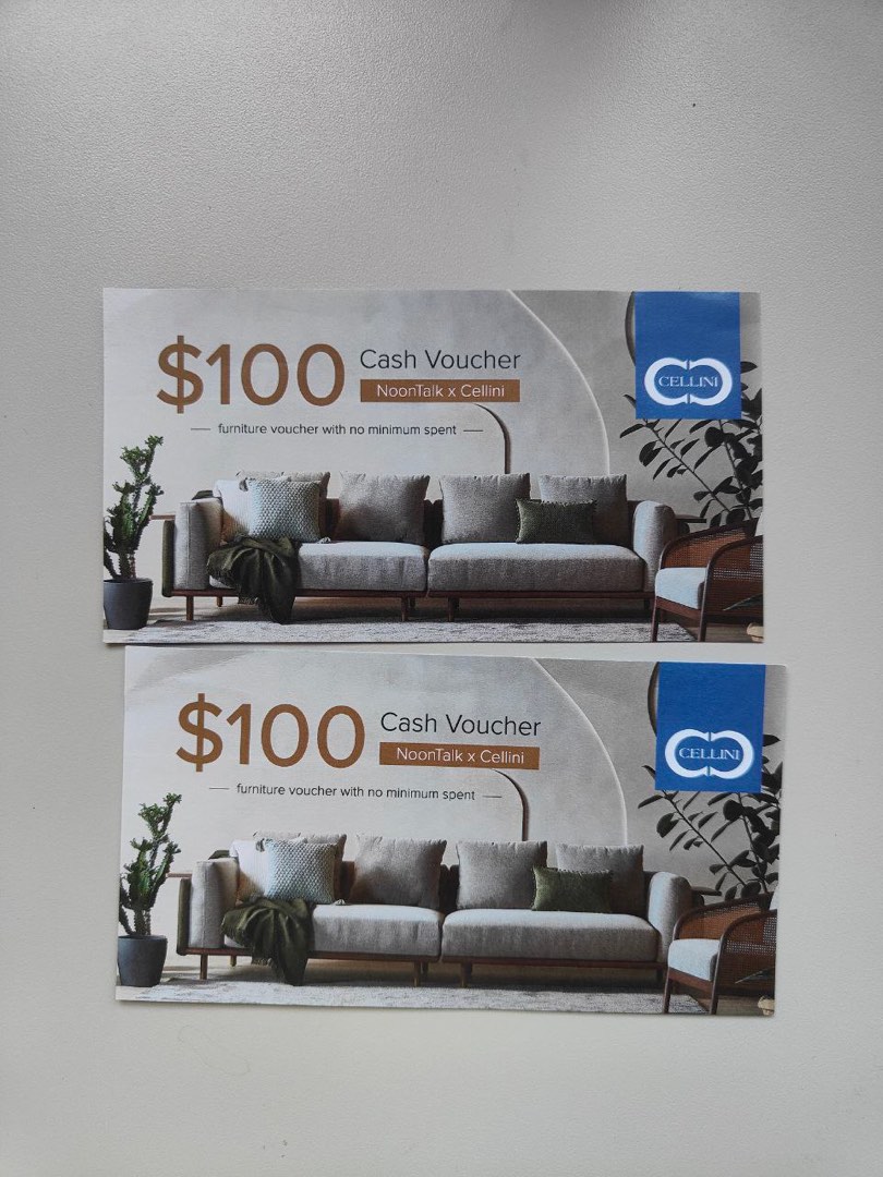 Cellini Vouchers, Tickets & Vouchers, Vouchers on Carousell