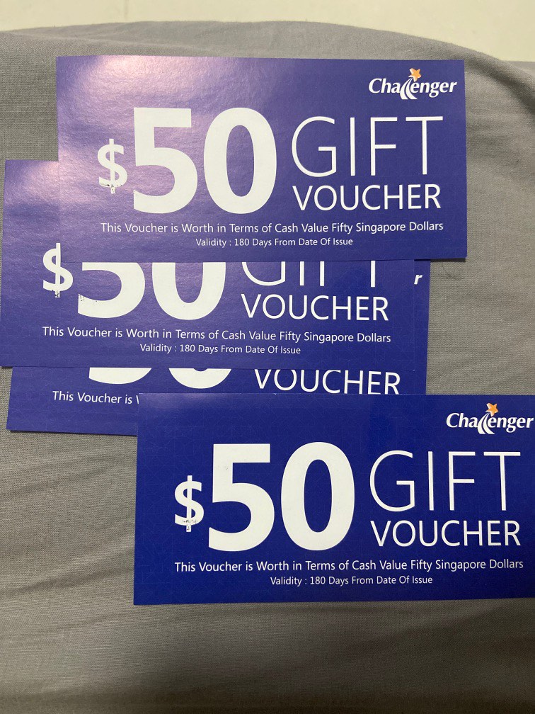 Challenger vouchers, Tickets & Vouchers, Vouchers on Carousell