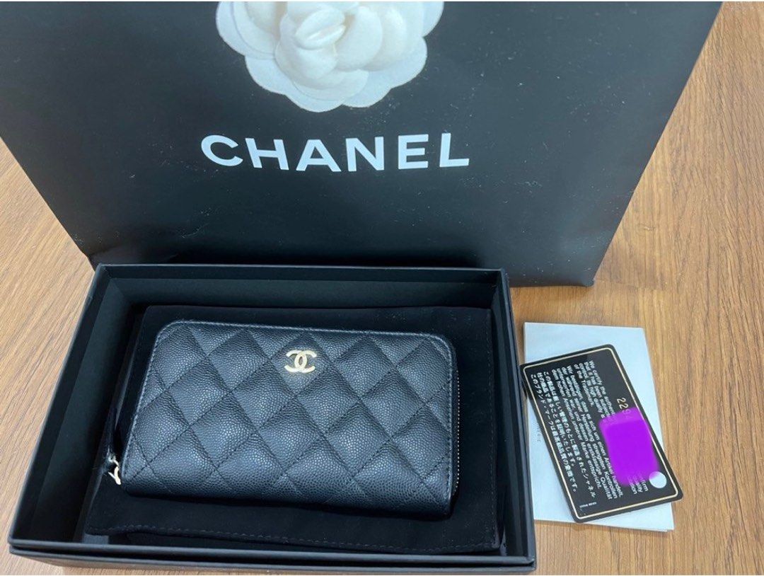 Chanel Caviar Zipper Wallet, Women's Fashion, Bags & Wallets, Wallets ...
